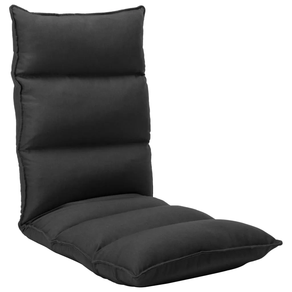 Scaun de podea pliabil, negru