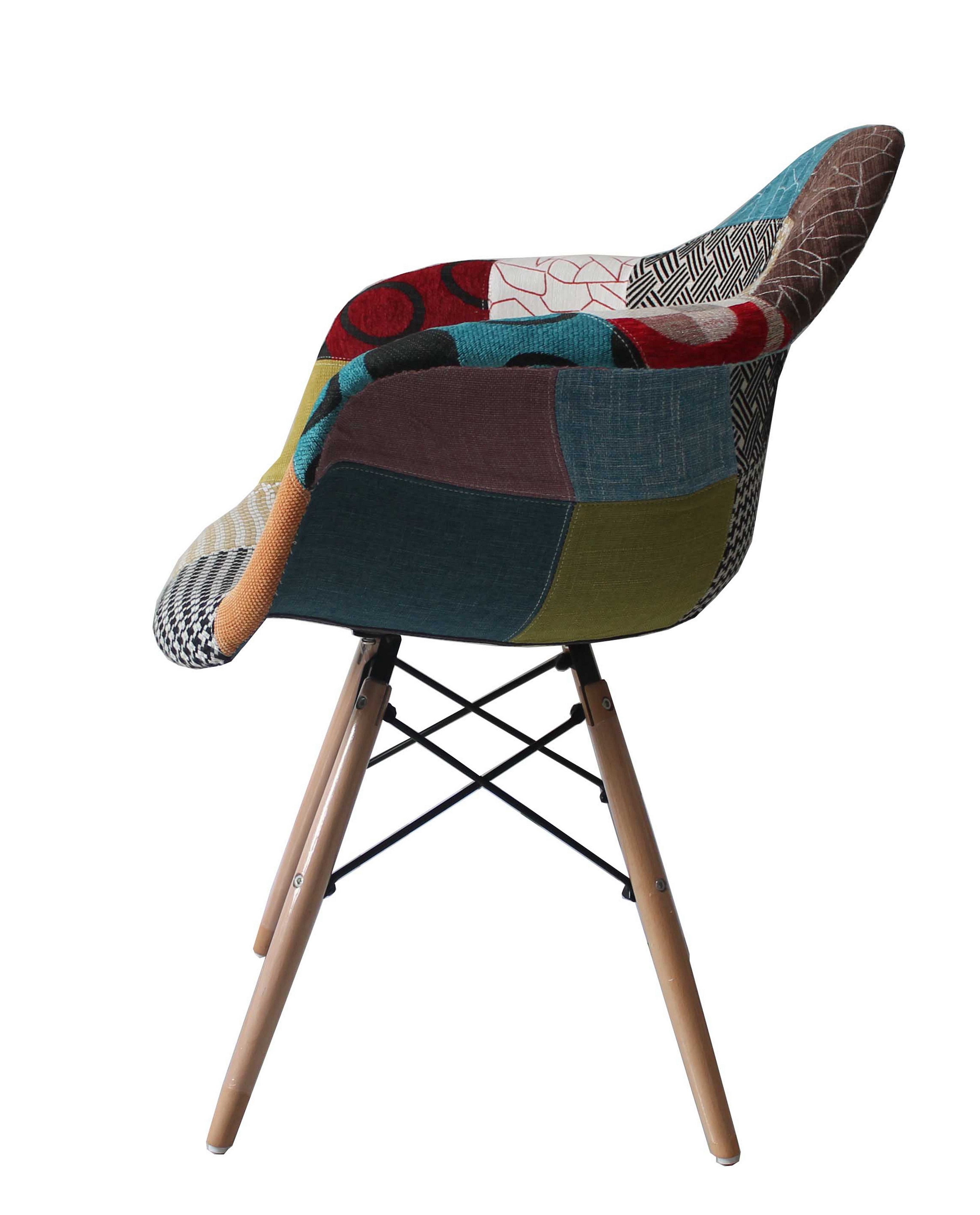 Scaun Patchwork Design, multicolor, 63x64x81 cm